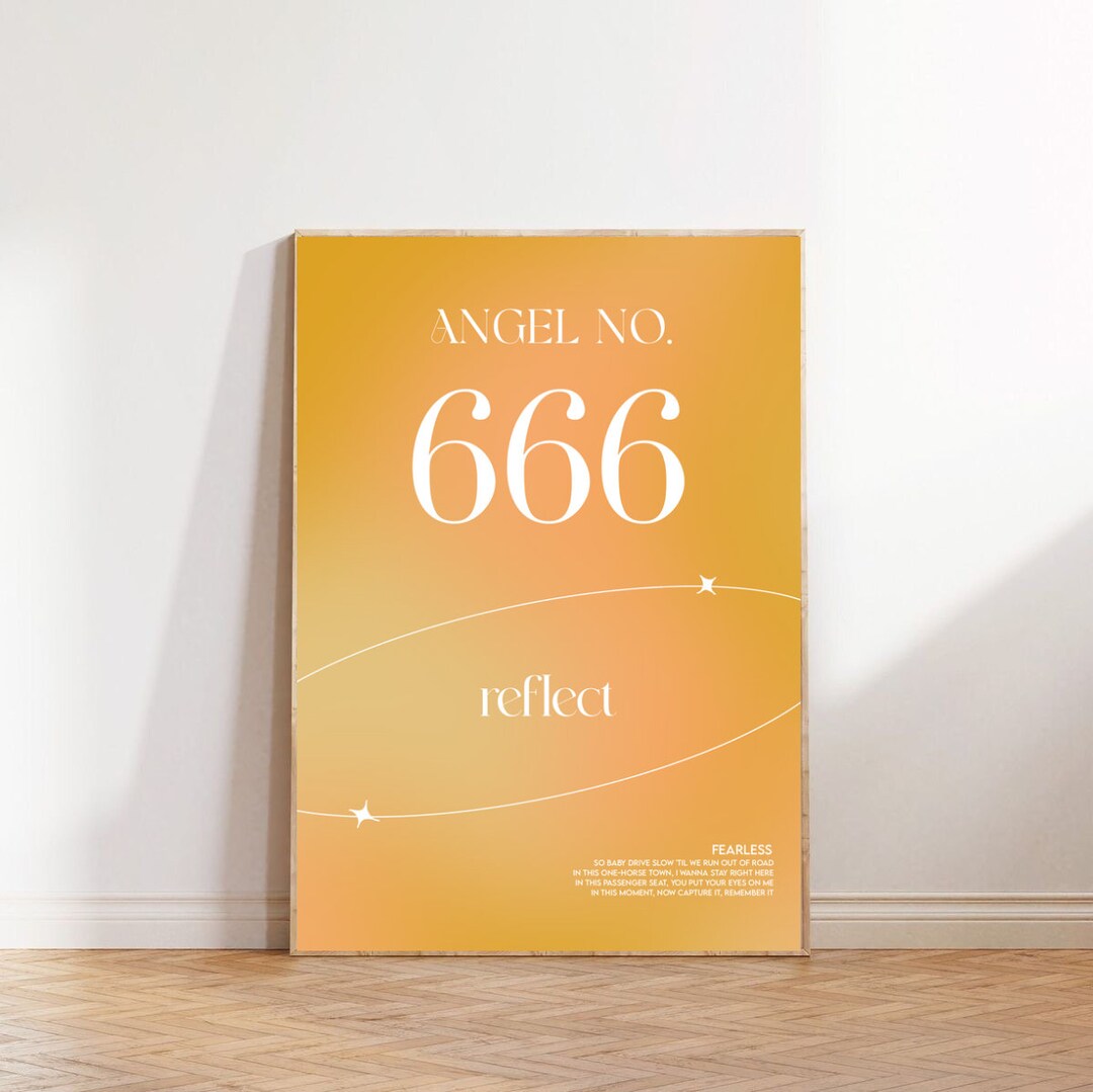 Angel Numbers 666 Reflect Hidden Taylor Song Fearless Taylor Digital ...