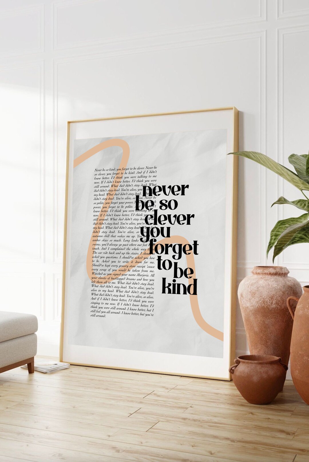 Never Be so Clever You Forget to Be Kind Marjorie Taylor Digital Print ...