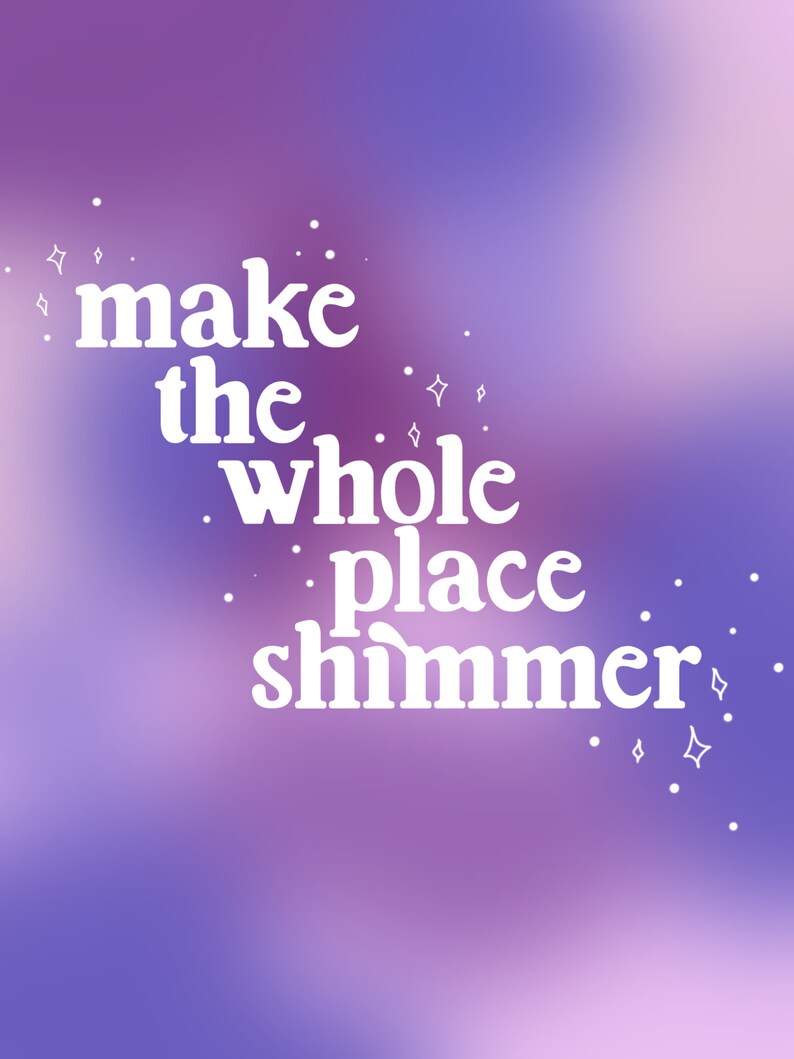 Make the Whole Place Shimmer Bejeweled Taylor Digital Print - Etsy