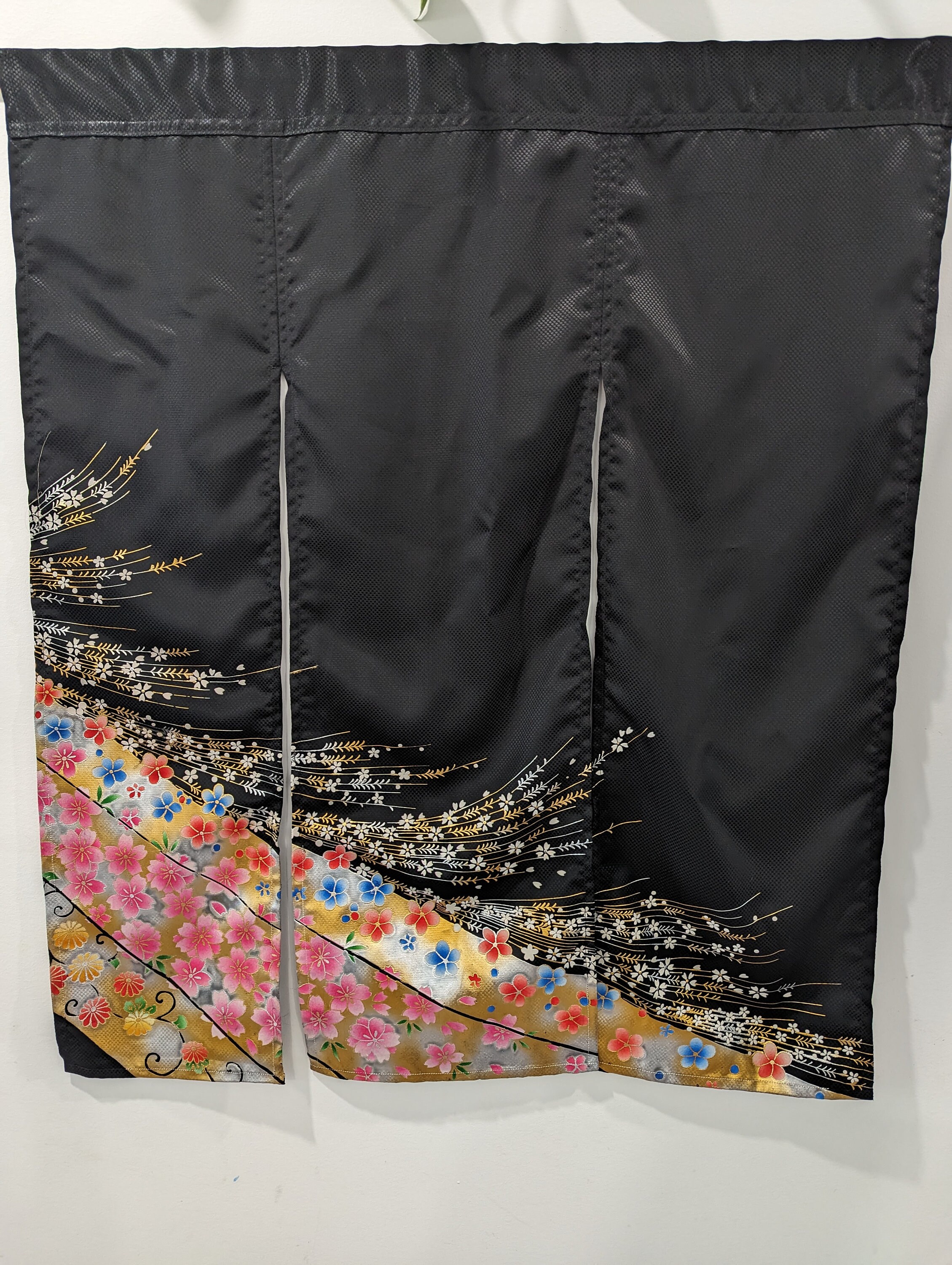 Noren, Japanese Curtain, Kimono, Wall Hanging, Tapestry, Hand Painted ...
