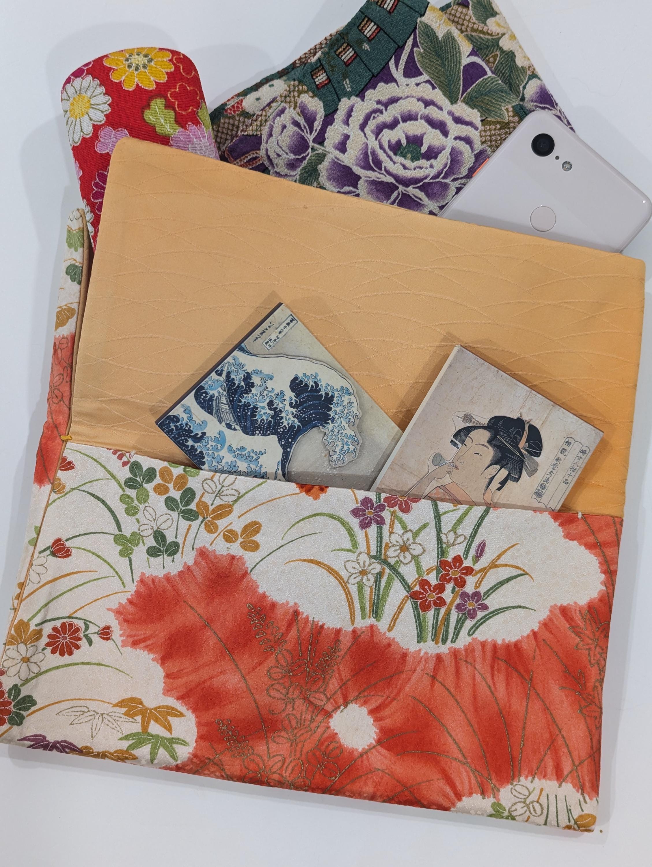 Suou Bukuro, Tea Ceremony Bag, Kimono Pouch, Second Bag, Organizer ...