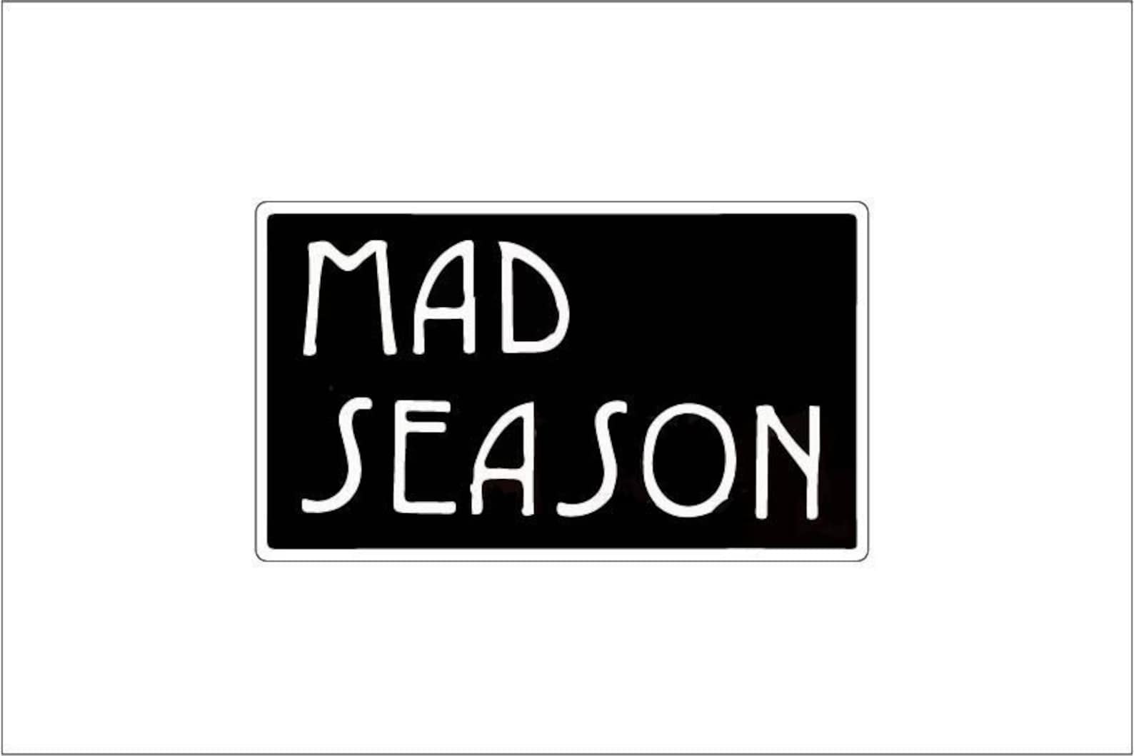 Mad Season Band Logo Sticker Sticky Vinyl Decal for | Etsy