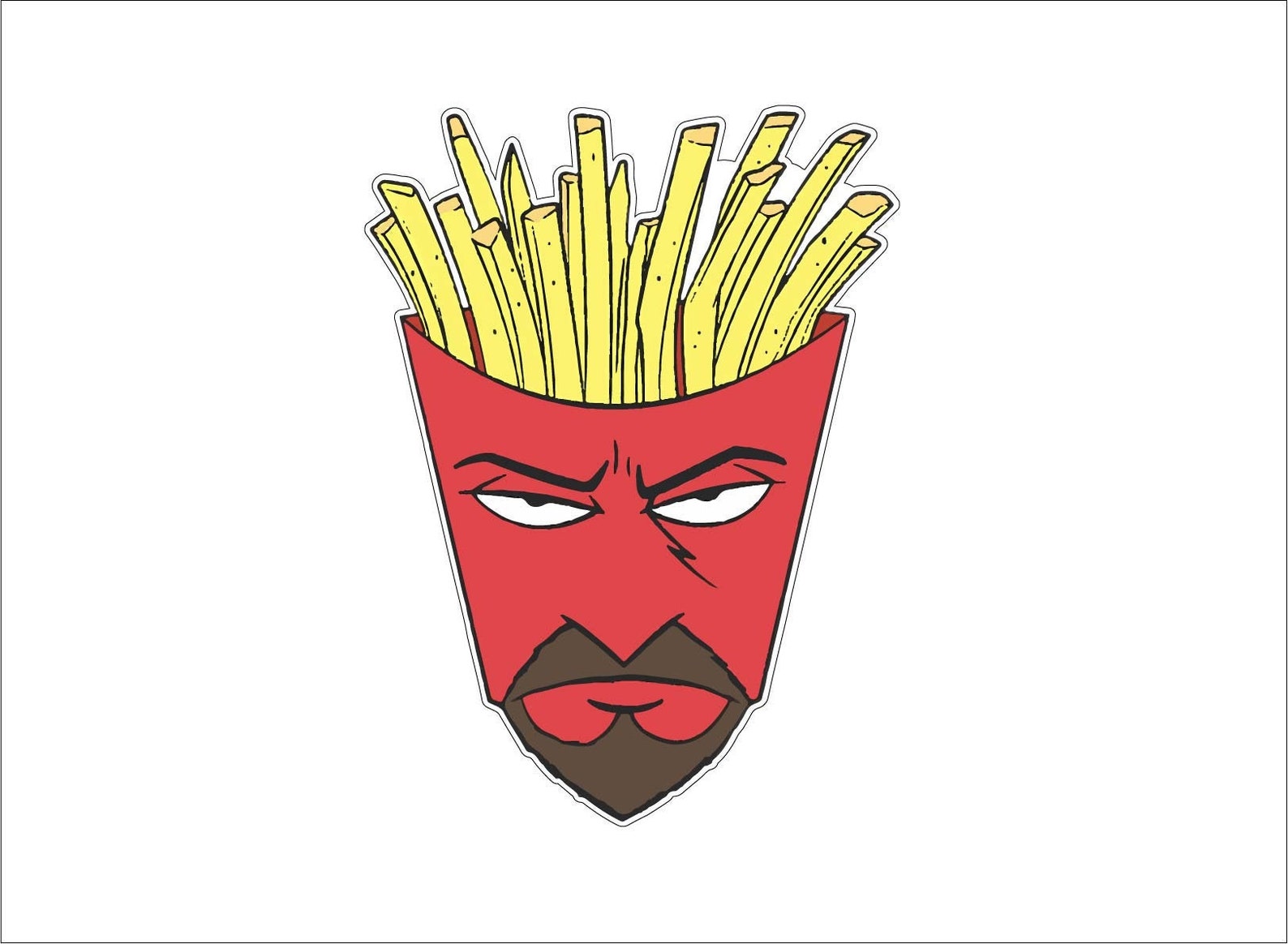 Aqua Teen Hunger Force Frylock Sticky Vinyl Decal for | Etsy