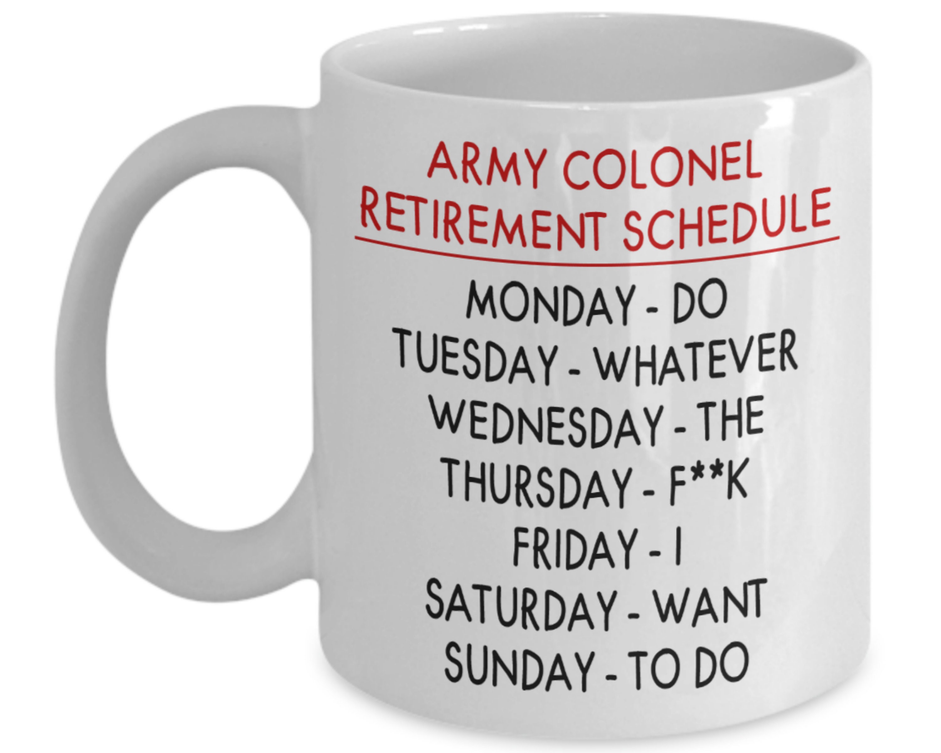 colonel army retirement mug army colonel retirement gift retired army ...