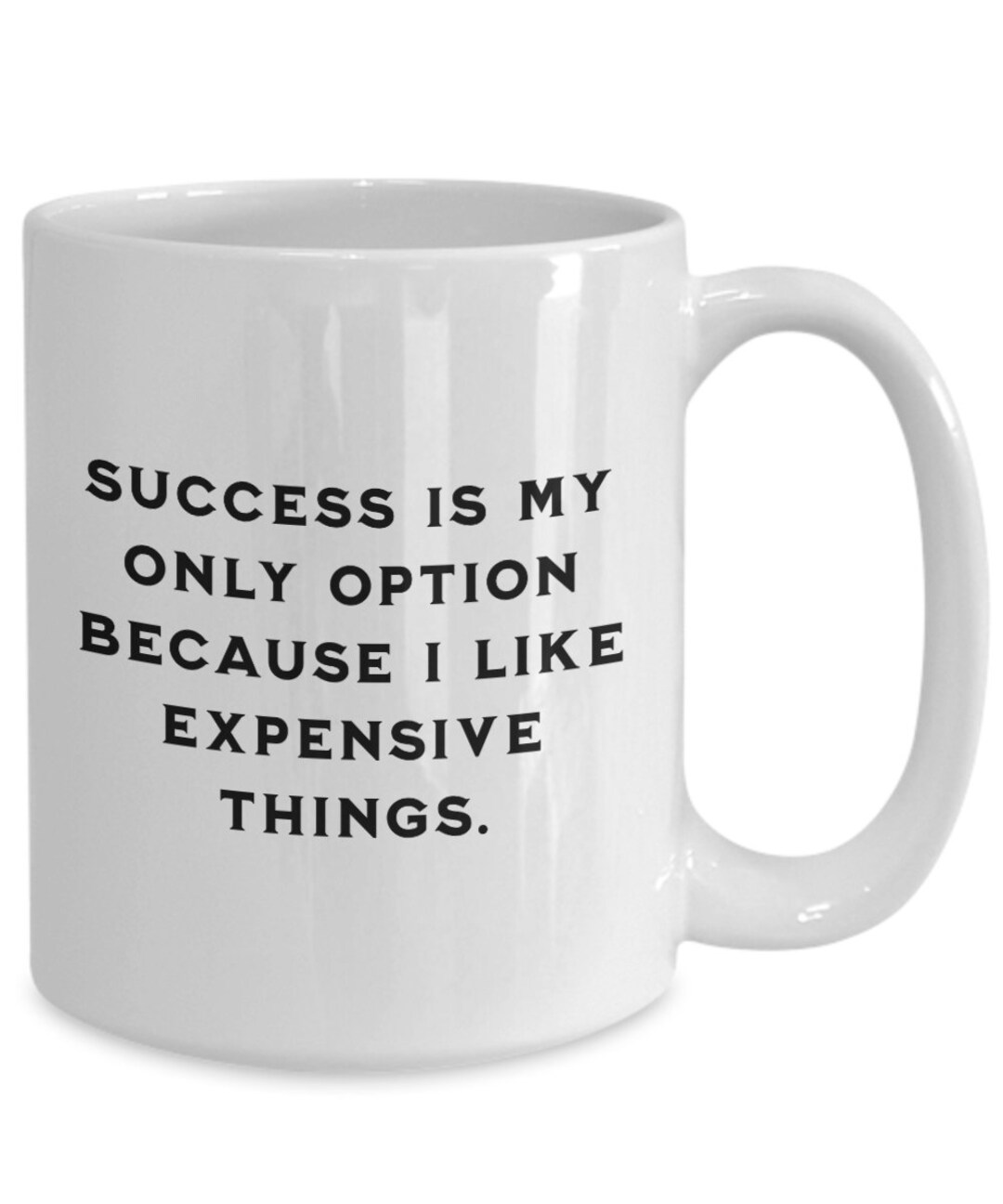 Success Motivation Coffee Mug success is My Only Option Because I Like ...