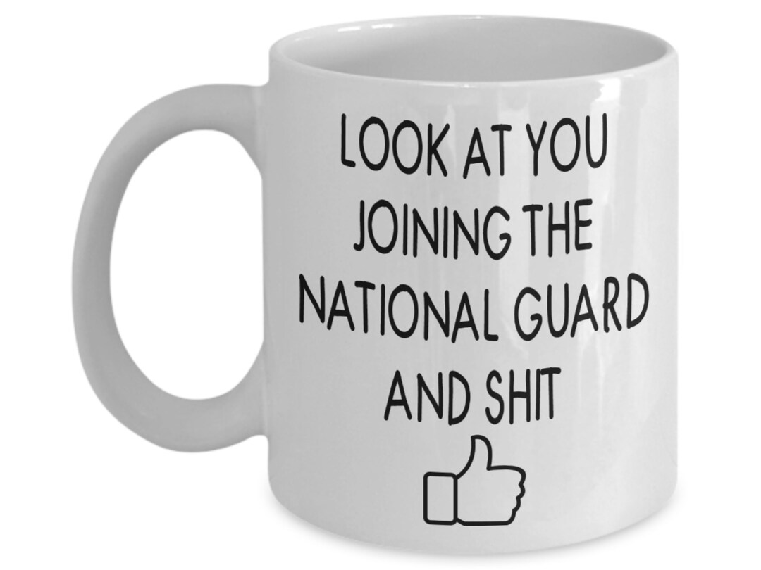 National Guard Graduation Gift, New National Guard Mug, National Guard ...