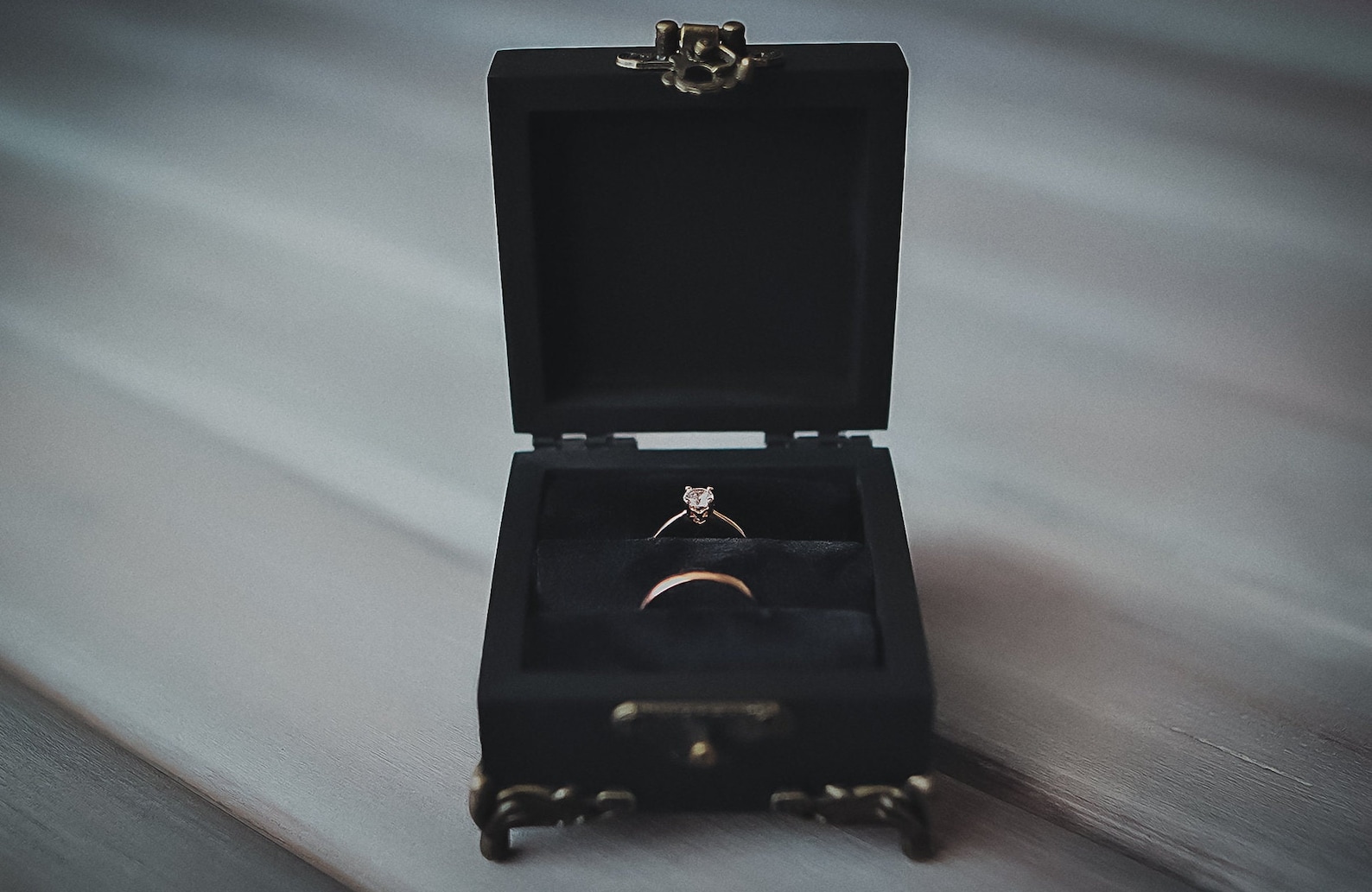 Black Ring Box Gothic Ring Box Ring Box for Wedding - Etsy