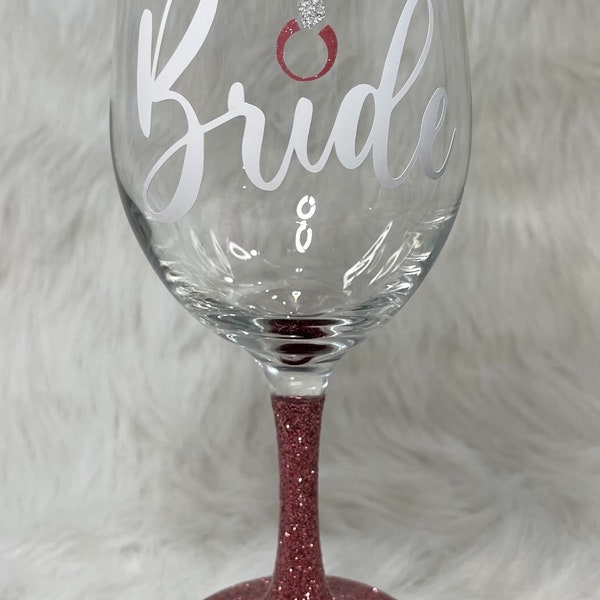 Glitter Wine Glasses - Etsy