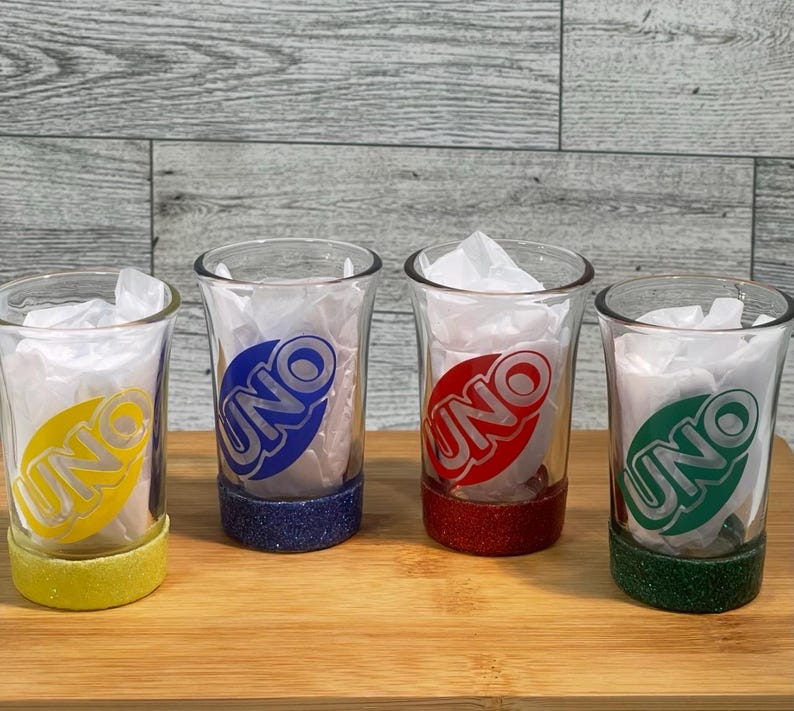 Uno Shot Glasses - Etsy