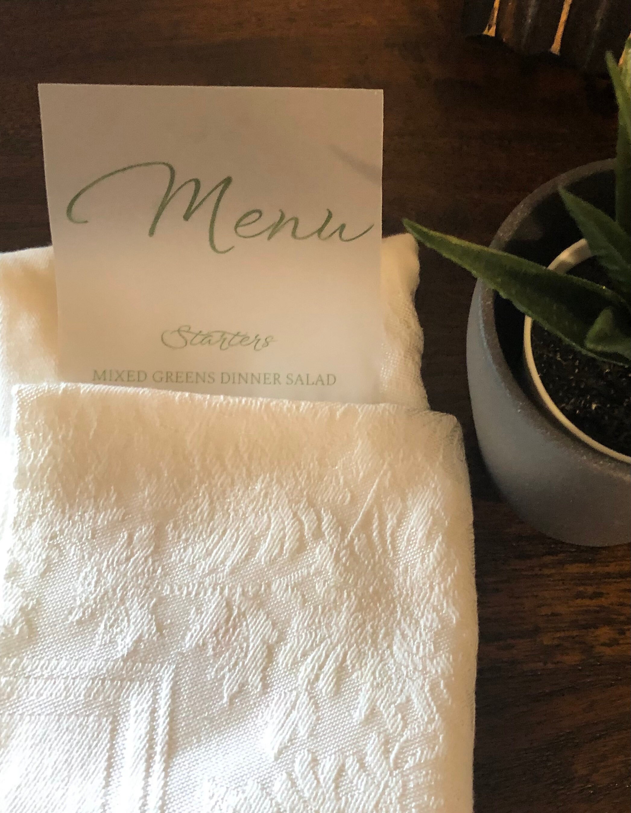 Custom Wedding Menus Printed on Vellum Paper - Etsy