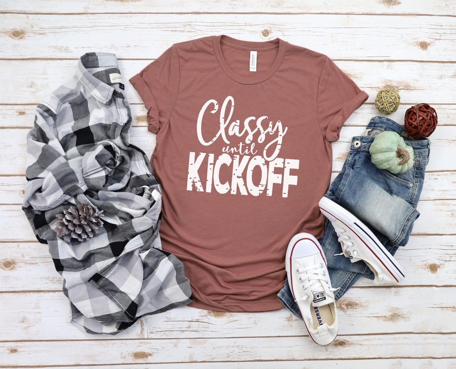 Football Shirt, Classy Until Kickoff, Gameday Shirt, Cute Mom Shirts ...