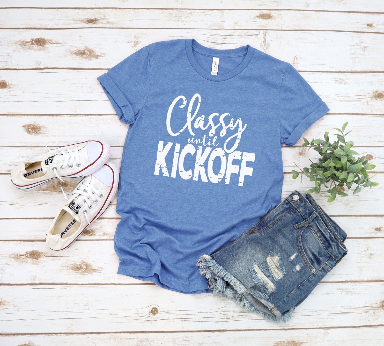 Football Shirt, Classy Until Kickoff, Gameday Shirt, Cute Mom Shirts ...