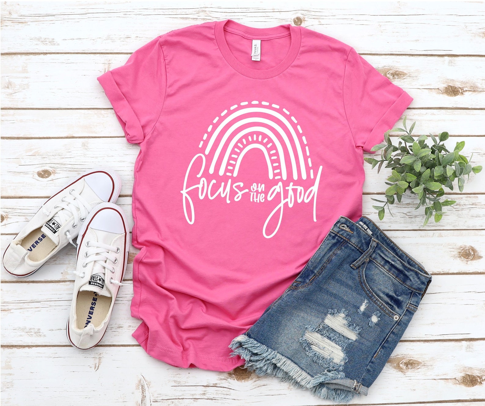 Positive Shirt, Focus on the Good, Positive Thoughts Shirt ...