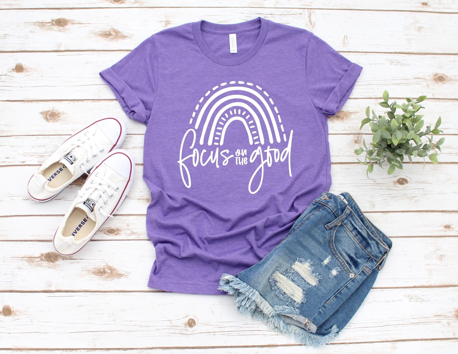 Positive Shirt, Focus on the Good, Positive Thoughts Shirt ...