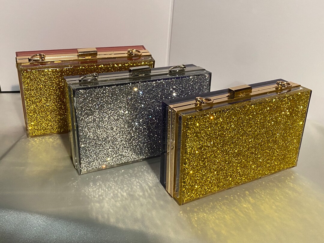 Purses Designed With Resin and Sparkling Glitter. Kids - Etsy