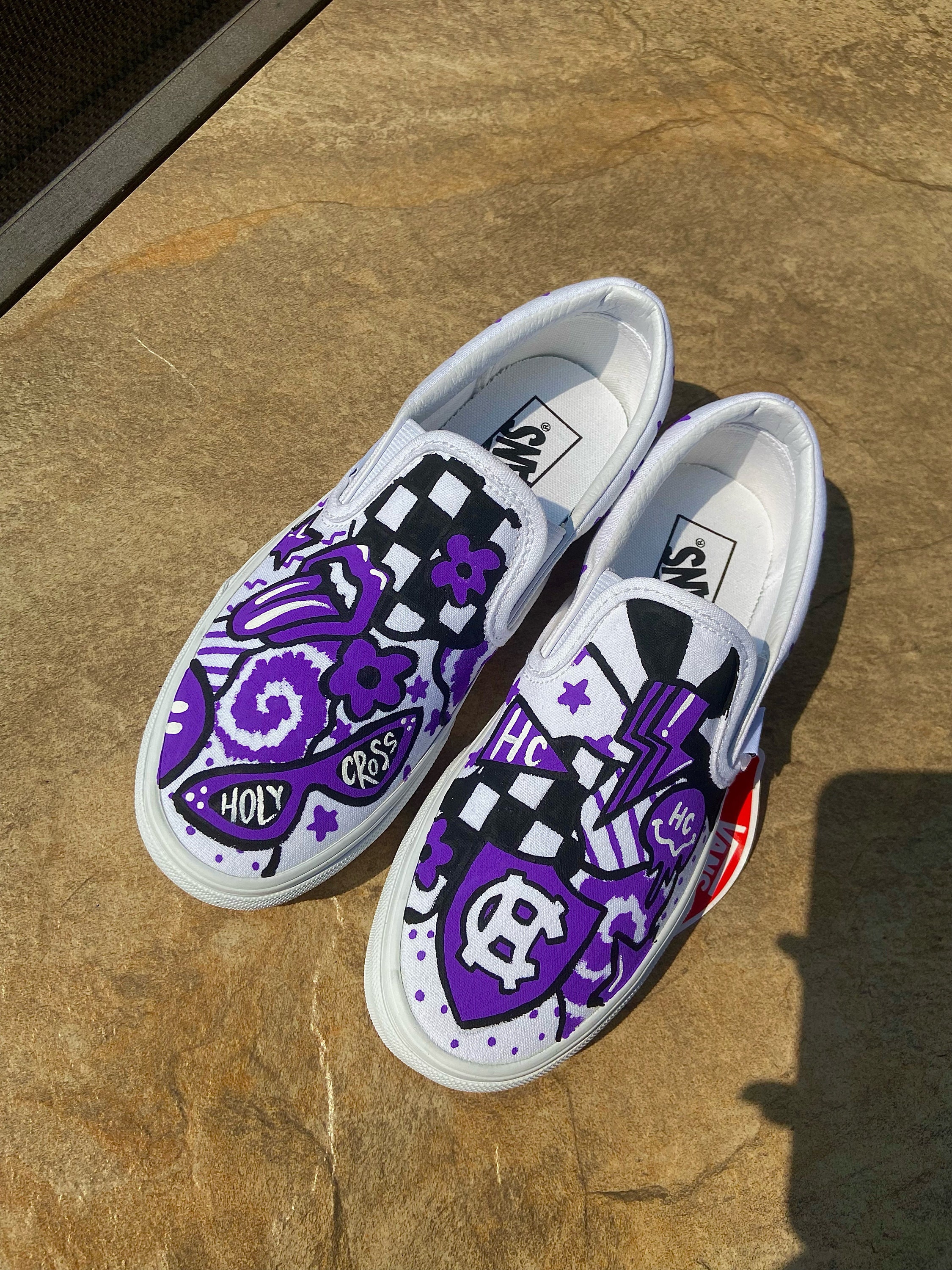 Any School Custom College Vans | Etsy