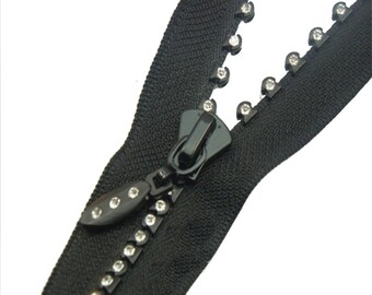 Rhinestone zippers | Etsy