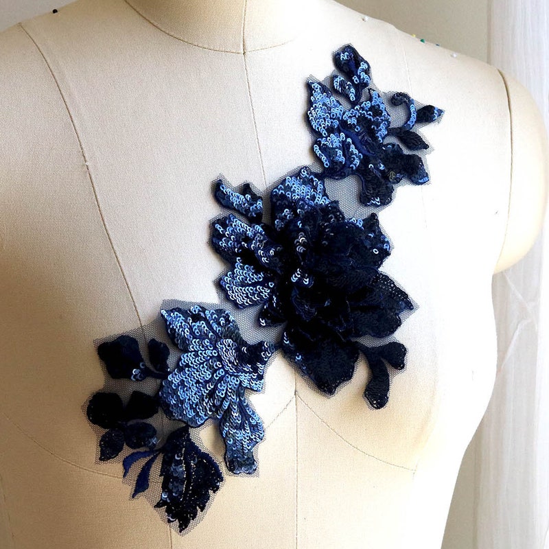 Navy Blue Sequin - Etsy