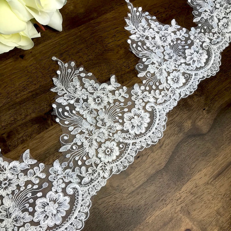 Alencon Lace Fabric - Etsy