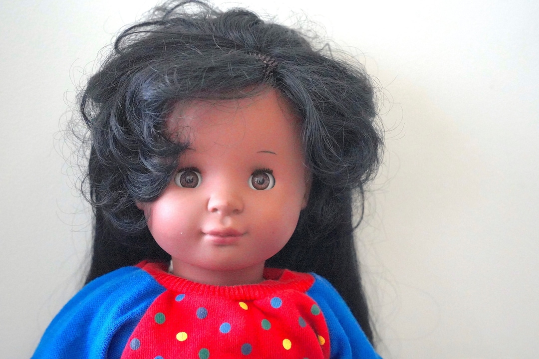 Vintage African American Gotz Doll From 90's / Gotz Soft Standing Doll ...