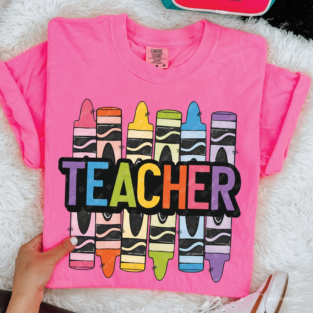 Teacher DTF Transfer | Ready to Press | Direct to Film | Cold Peel ...