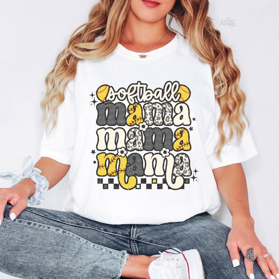 Retro Softball DTF TRANSFER Direct to Film Ready to Press Cold Peel ...