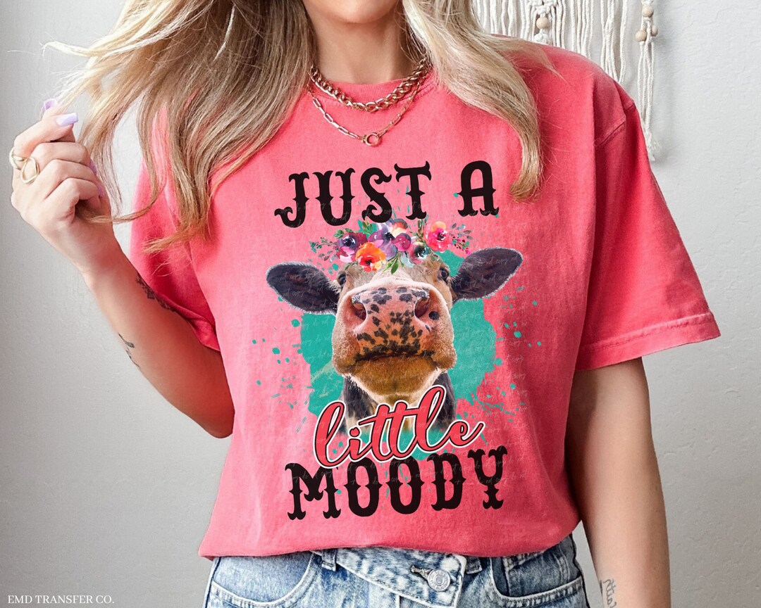 Western DTF Just a Little Moody DTF TRANSFER Ready to Press - Etsy