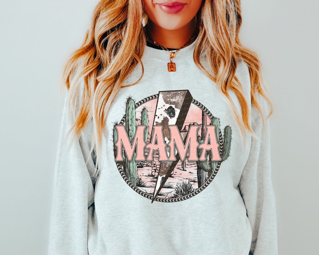 Mama DTF TRANSFER Western Cactus DTF Ready to Press Direct - Etsy
