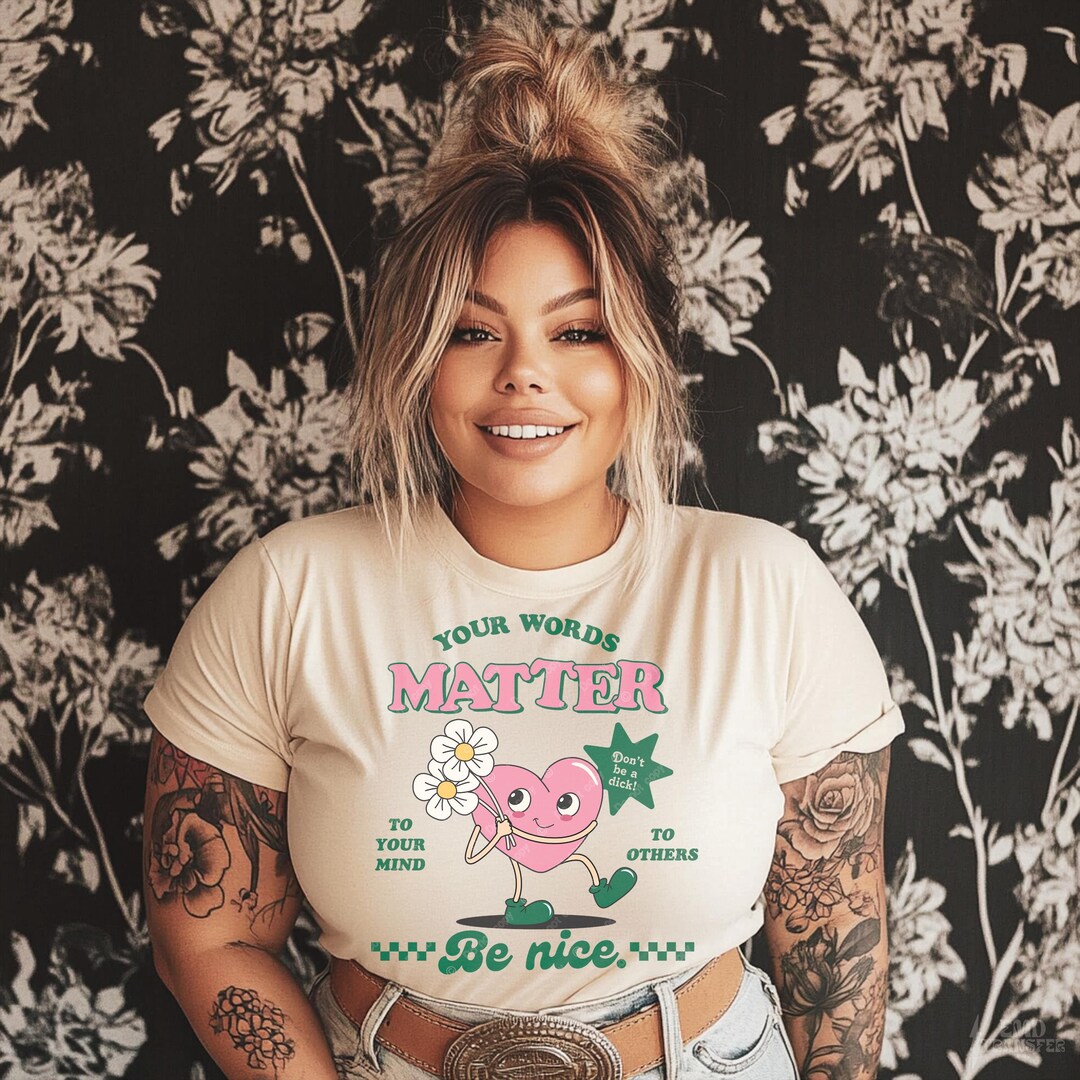 Your Words Matter DTF TRANSFER | Ready to Press | Direct to Film | Cold ...