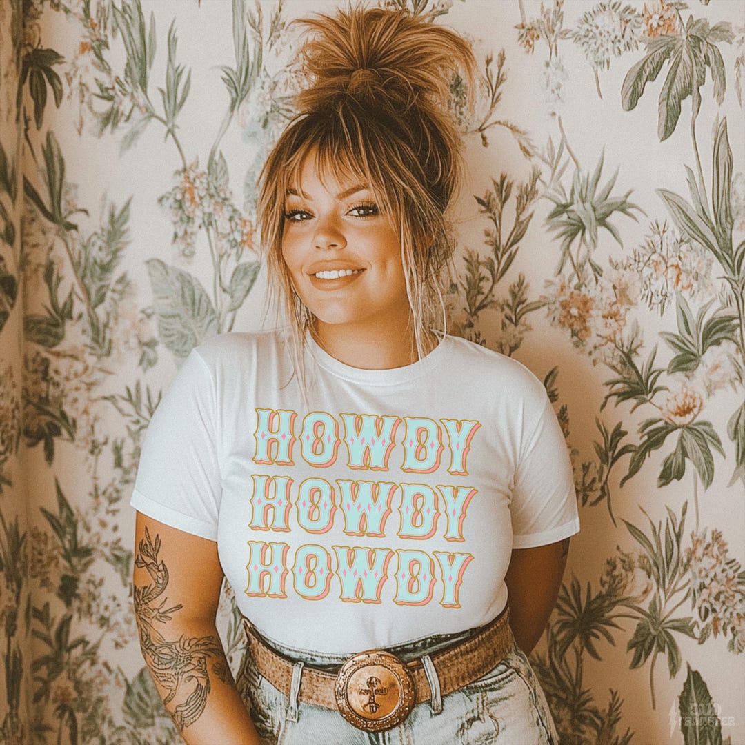 Western DTF Howdy Howdy Howdy DTF TRANSFER 1887 - Etsy