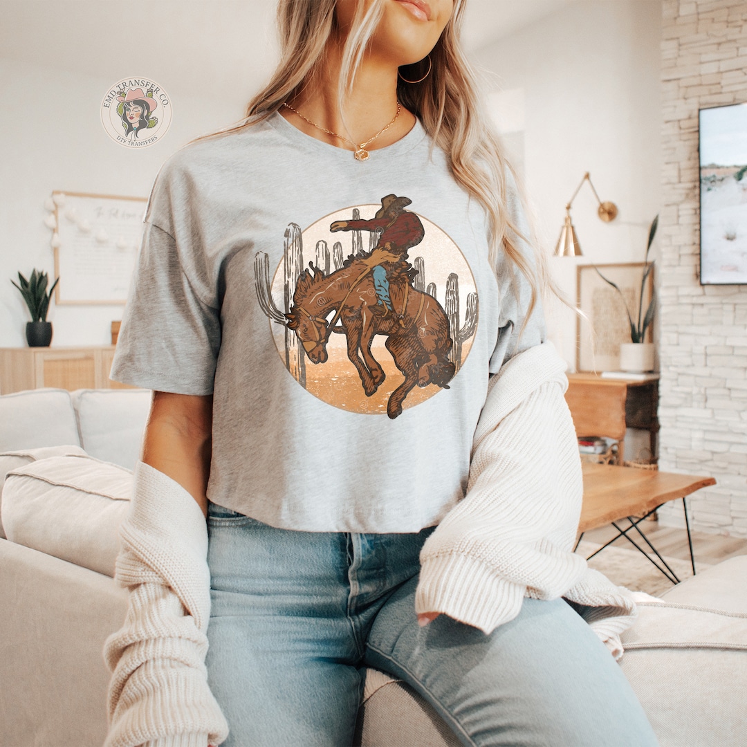 Western DTF Cowboy Rodeo DTF TRANSFER Ready to Press - Etsy
