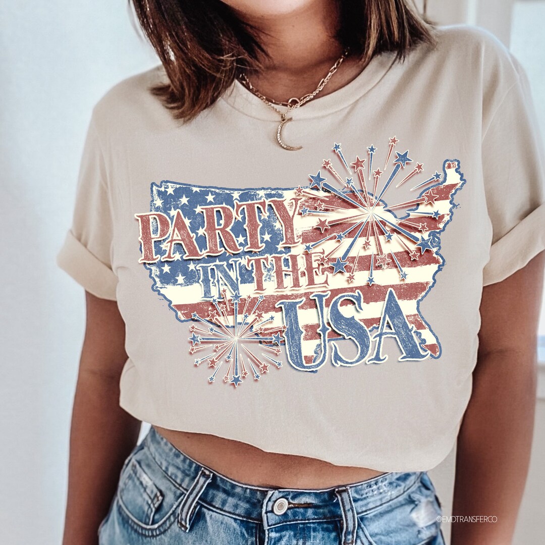 4th of July DTF TRANSFER Party in the USA | Ready to Press | Direct to ...
