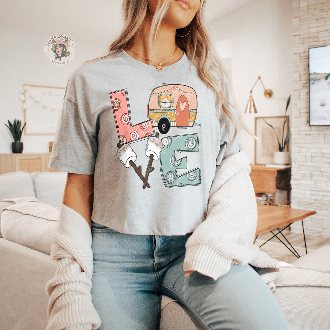 Camping Love DTF S'mores DTF TRANSFER Direct to Film Ready to Press ...