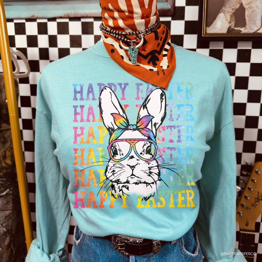 Easter DTF Happy Easter DTF TRANSFER Direct to Film Ready to Press 2236 ...