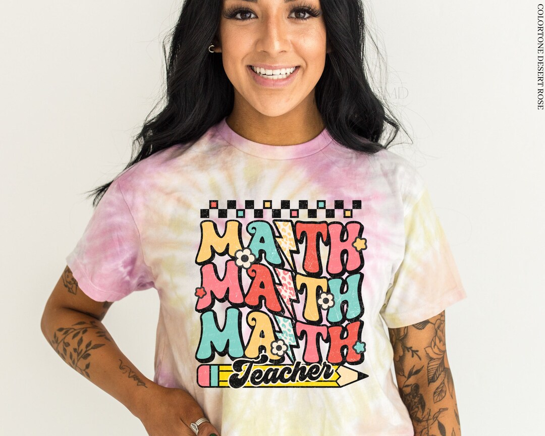 Math Teacher DTF TRANSFER School DTF Ready to Press Direct to Film Cold ...