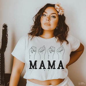 Mama Sign Language DTF Transfer Ready to Press | Direct to Film | Cold ...