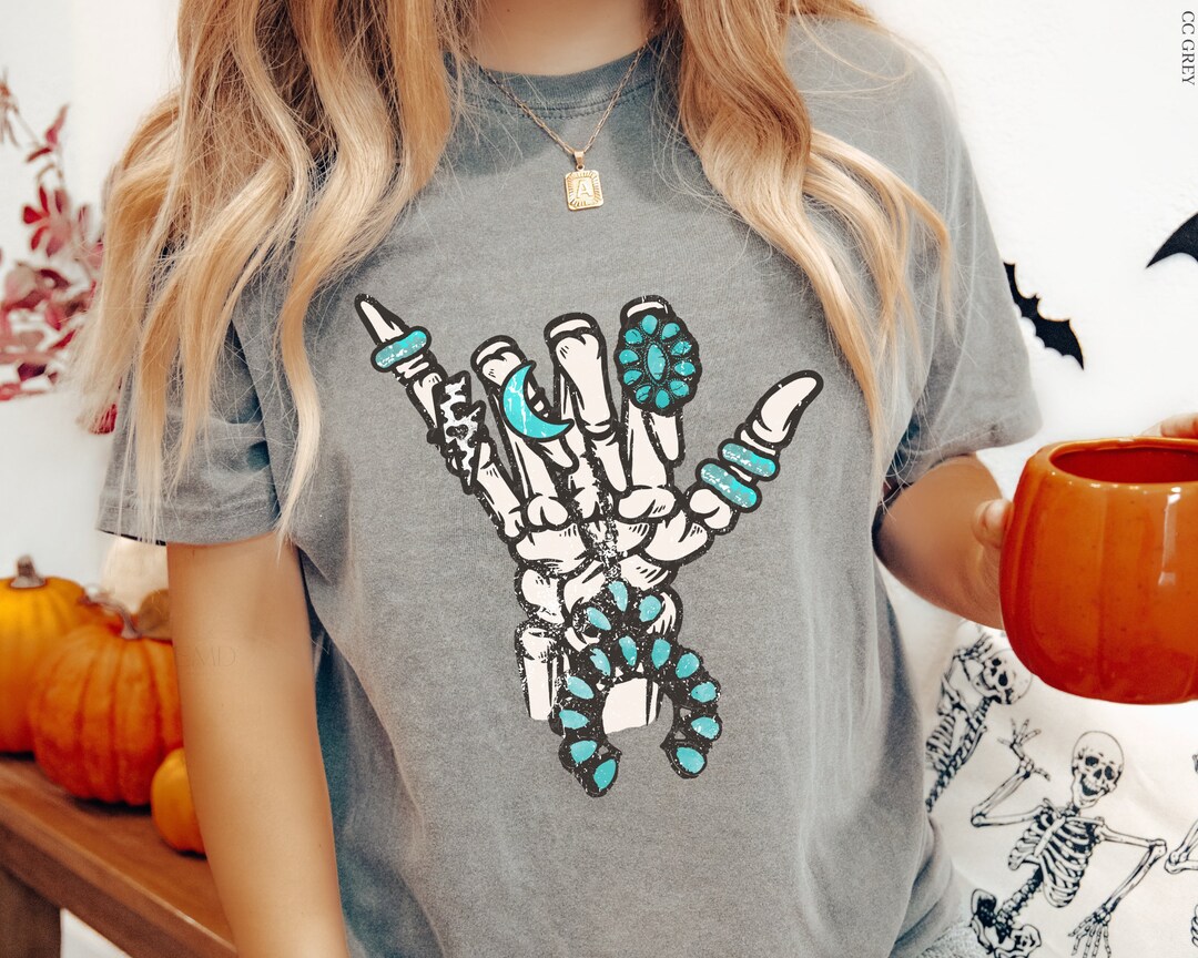 Western Skeleton Hand DTF Transfer Ready to Press Direct to Film Cold ...