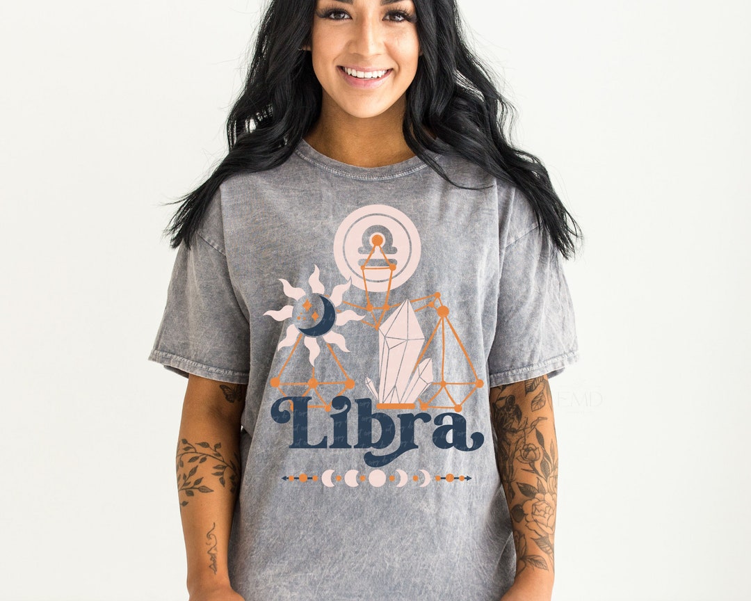 Libra Zodiac DTF Transfer Ready to Press Direct to Film Cold Peel ...