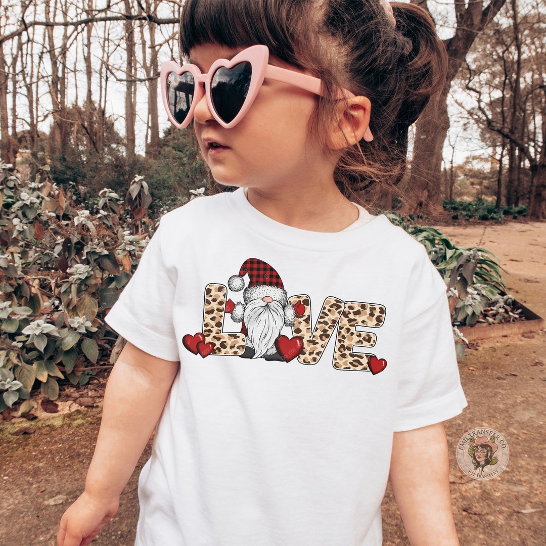 Valentine's Day DTF Love Gnome DTF TRANSFER Ready to Press Direct to ...