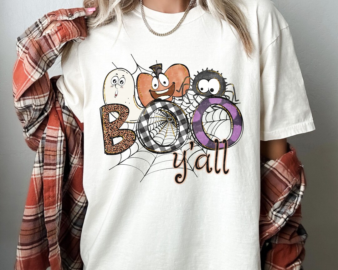 Halloween Boo Y'all DTF TRANSFER Ready to Press Direct - Etsy