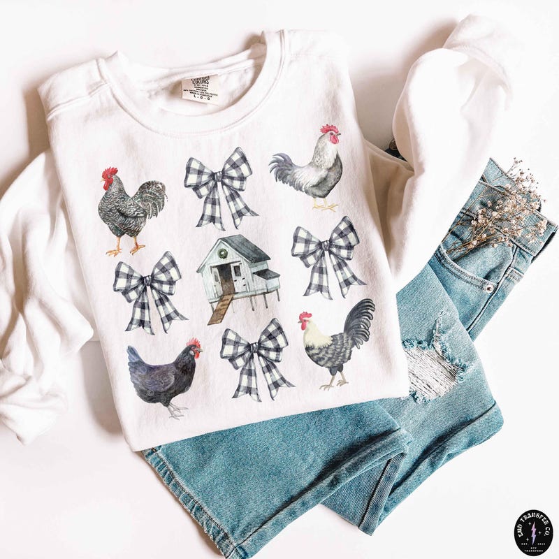 Chicken Heat Transfer - Etsy