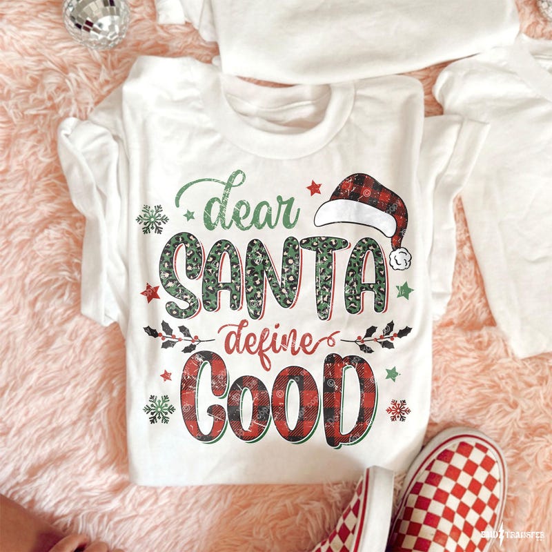 Dear Santa Define Good - Etsy