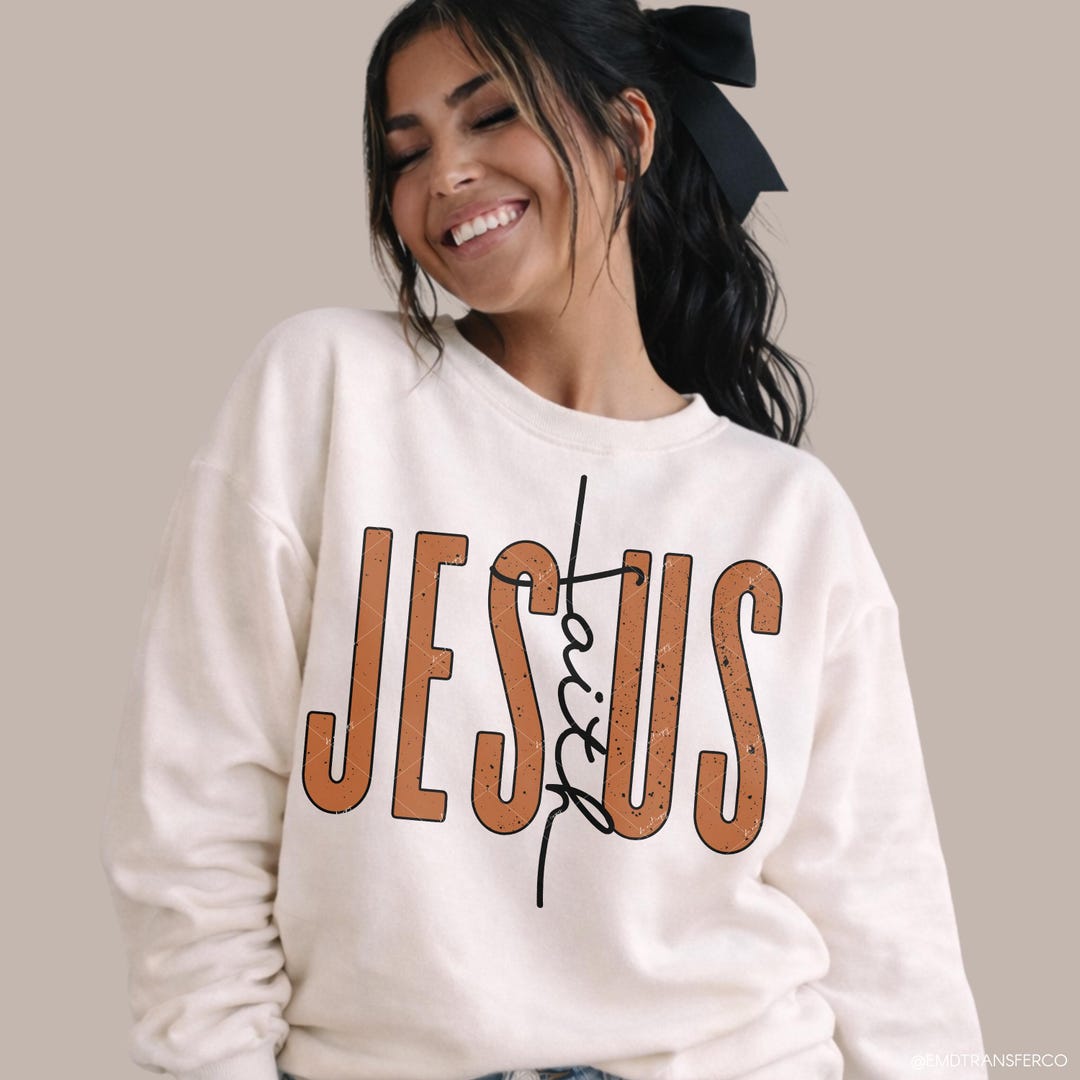 Jesus Faith Western DTF TRANSFER Ready to Press | Direct to Film | Cold ...