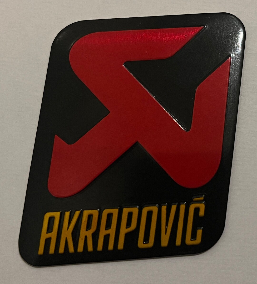 Akrapovic Metal Badge Exhaust Sticker Decal Heatproof 50mm X - Etsy
