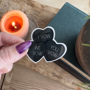 I Vow You Vow We Vow Sticker | Candy Heart Sticker | the Ritual ...