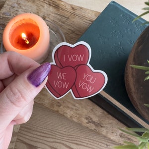 I Vow You Vow We Vow Sticker | Candy Heart Sticker | the Ritual ...