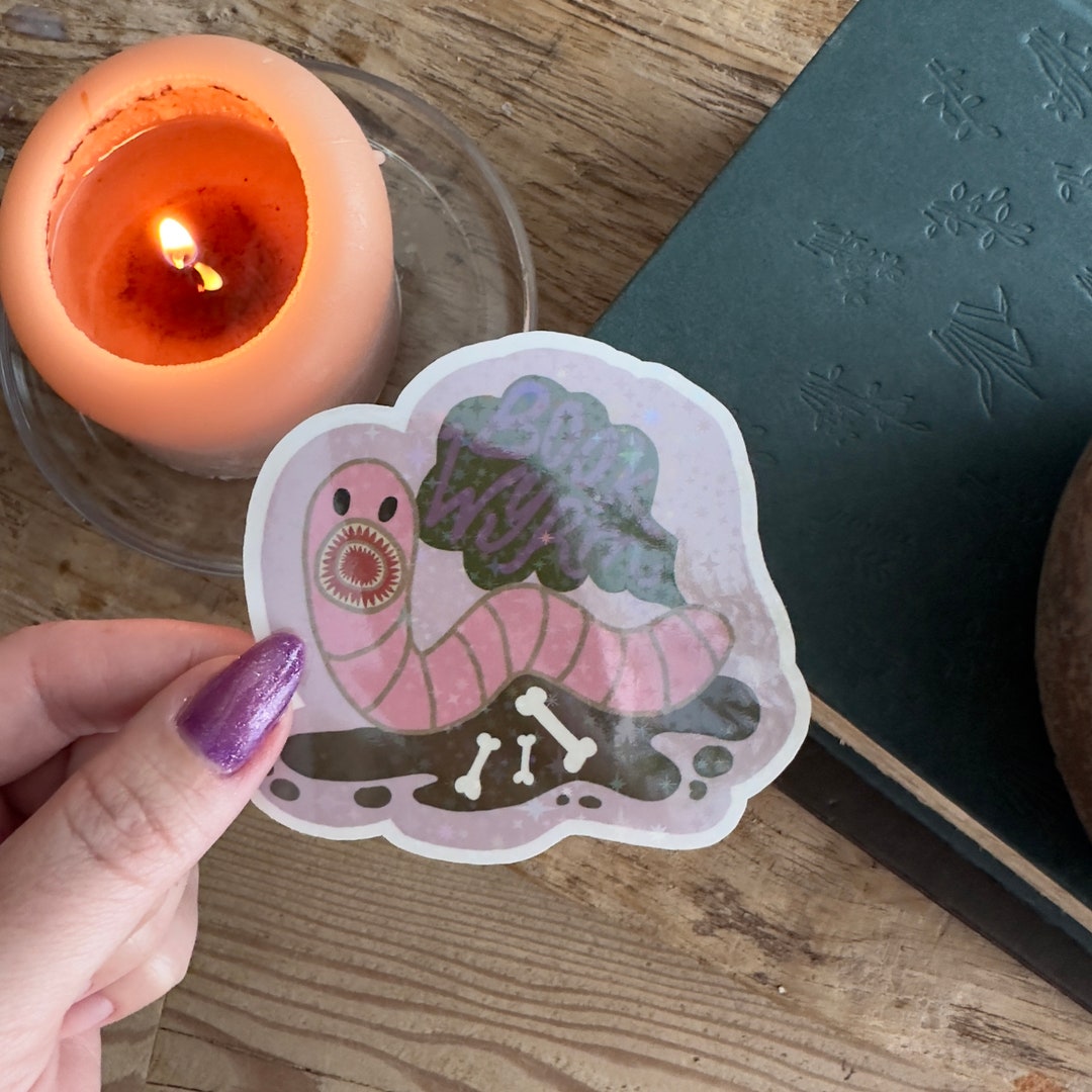 Book Wyrm Sticker | Middengard Wyrm | Book Lover Sticker | ACOTAR ...