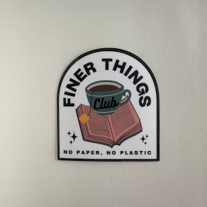 The Office Finer Things Club Sticker | Pop Culture Decal - Etsy