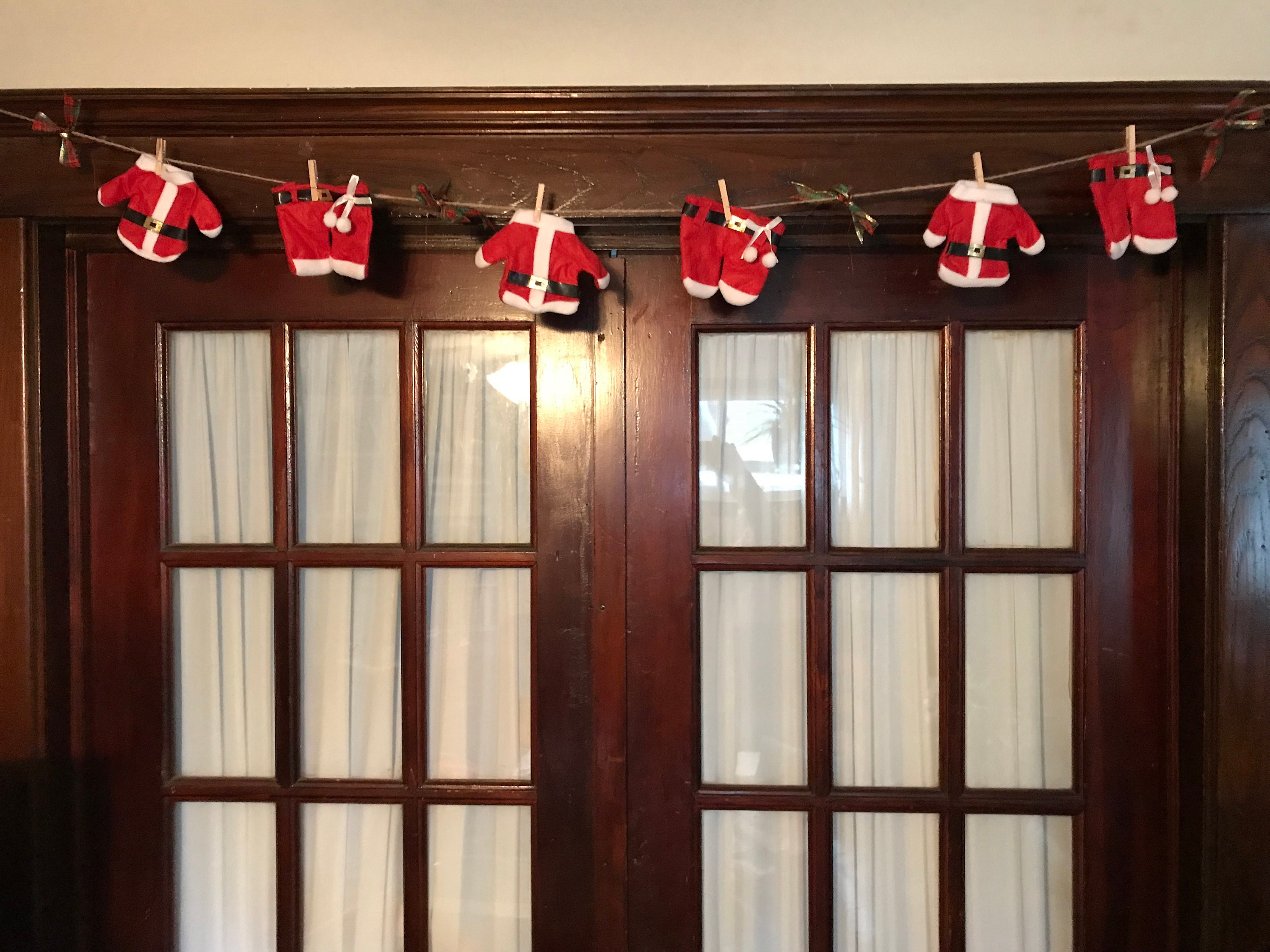 Santa Clothesline, Christmas Laundry Wall Hanging - Etsy Australia