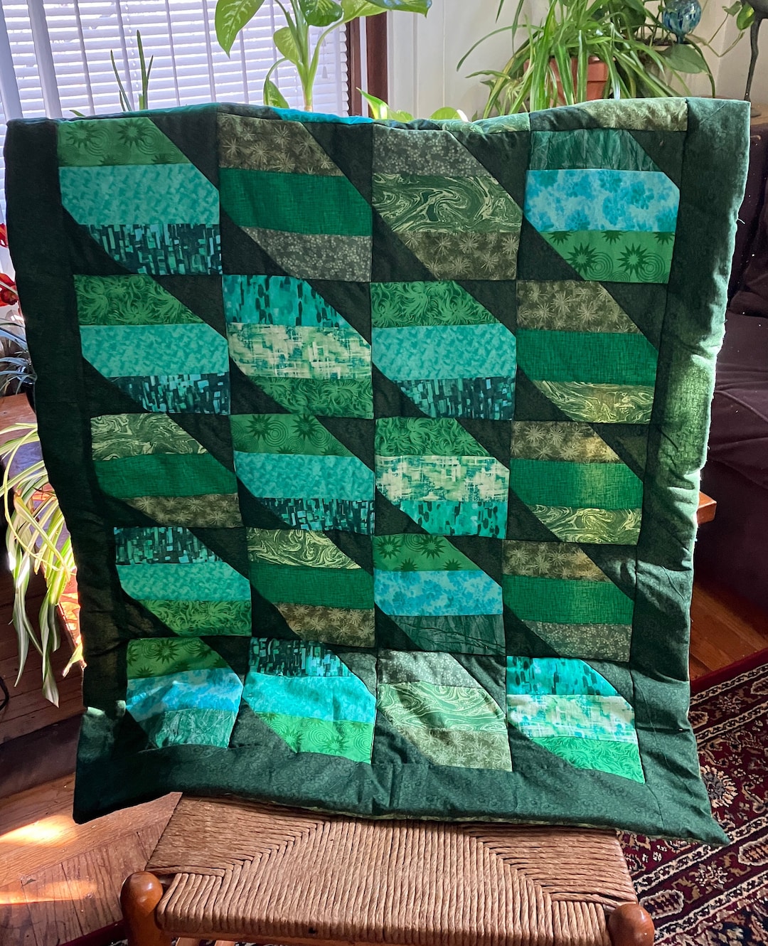 Handmade Patchwork Quilt - Etsy